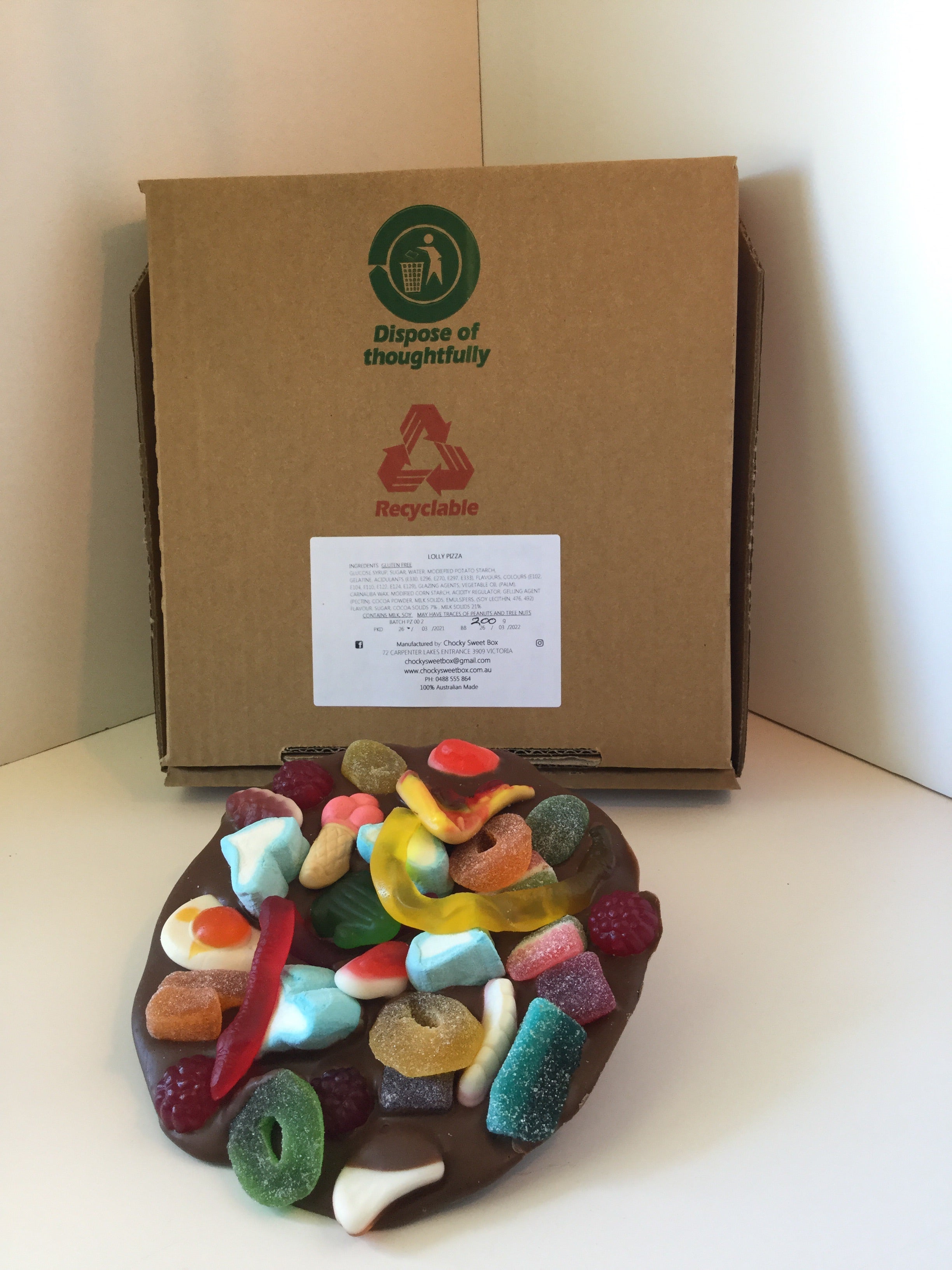 Lolly Pizza G/F 350g – Chocky Sweet Box